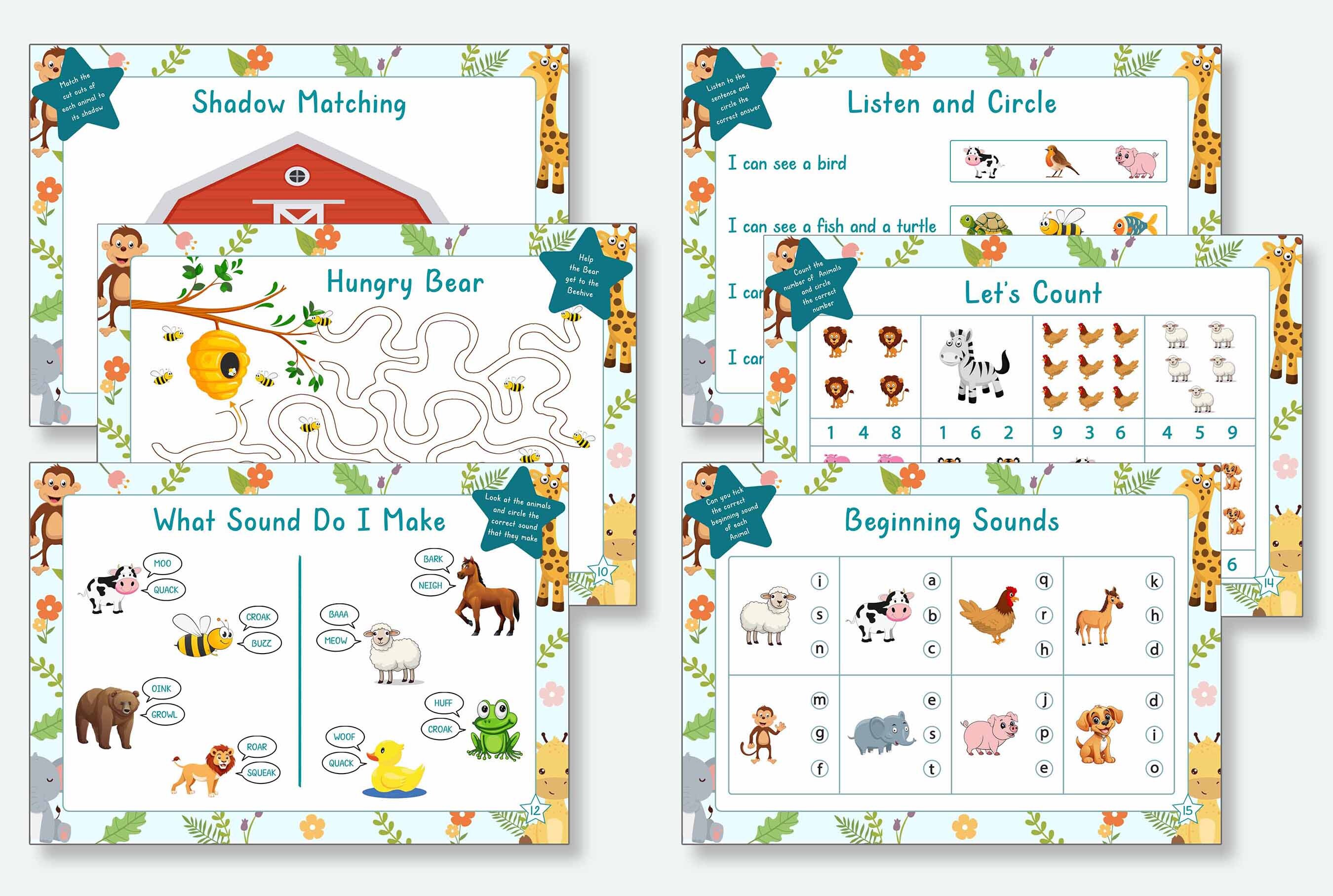 Kids Busy Book, WIPEABLE Activity Book, Fun Toddler Learning Binder ...