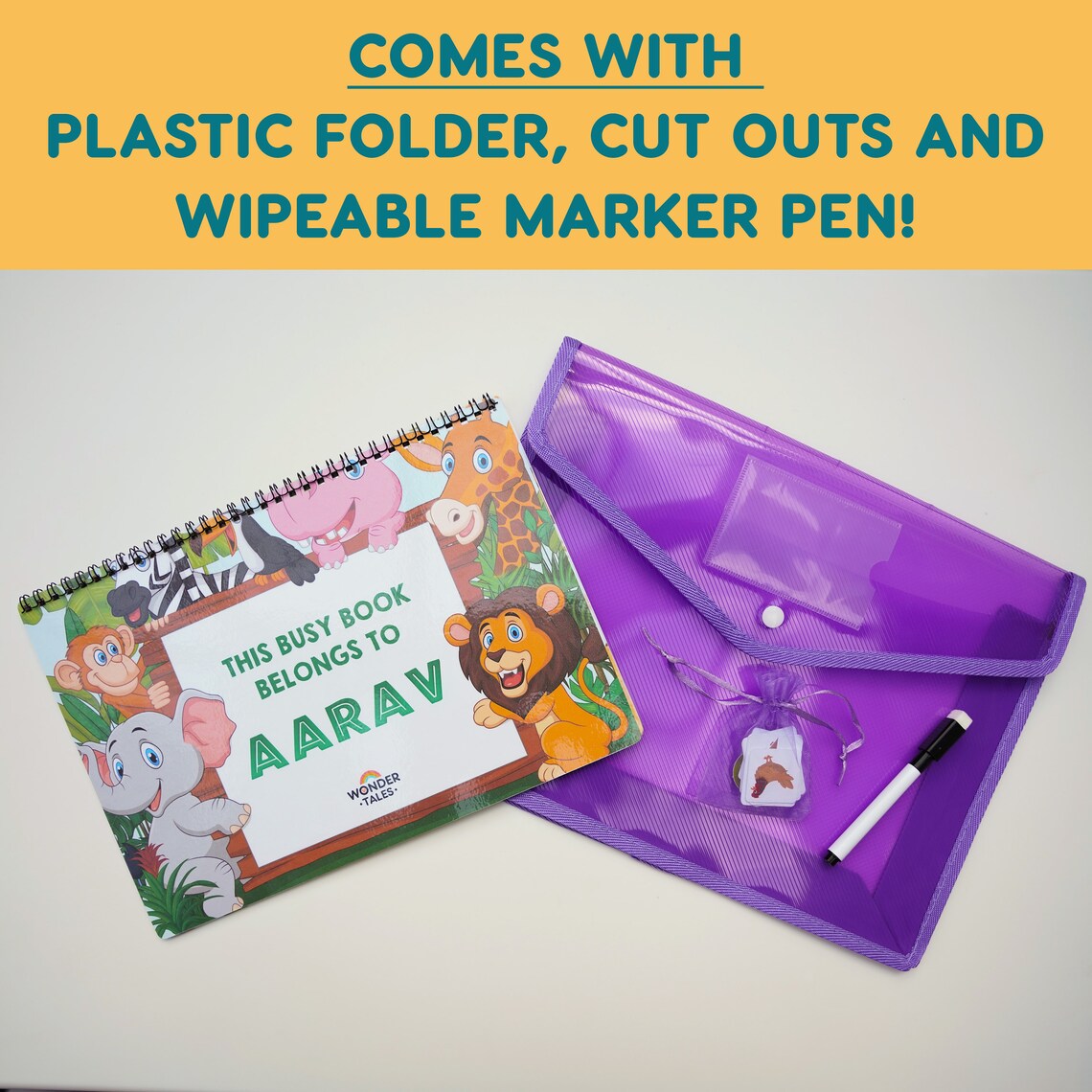 Kids Busy Book, WIPEABLE Activity Book, Fun Toddler Learning Binder ...