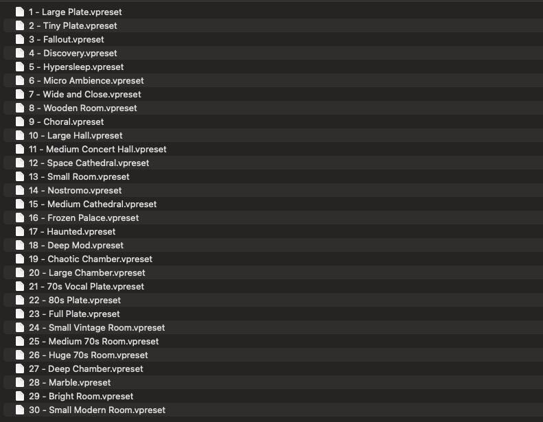 Valhalla Vintage Verb Preset Pack - Etsy