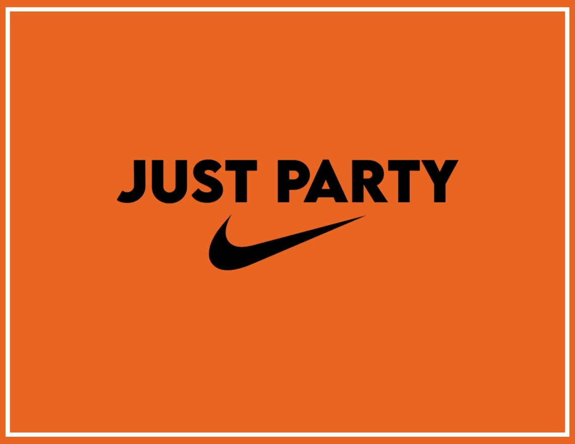 Nike Shoes Party Theme Template Party Invitations and Save the Date ...
