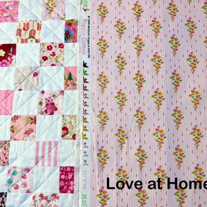 Checkerboard Pre-cut Baby Girl Quilt Kit Shortcut to Crafting Cuddly Dreams - Etsy