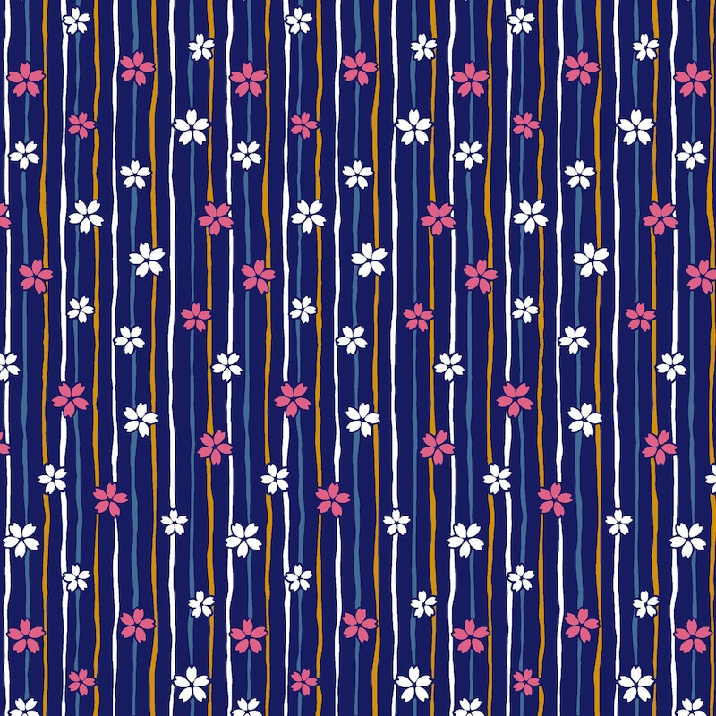 Striped Japanese Fabric - Etsy