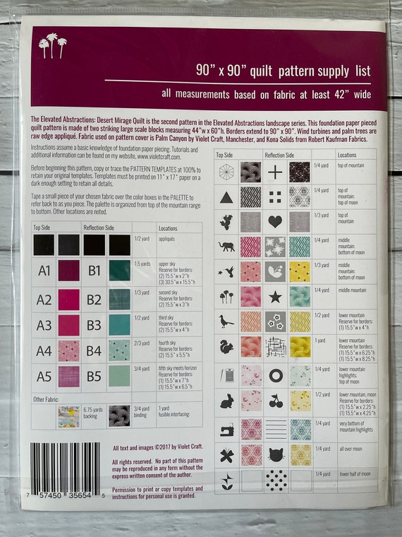 The Elevated Abstractions Desert Mirage Quilt by Violet Craft ...