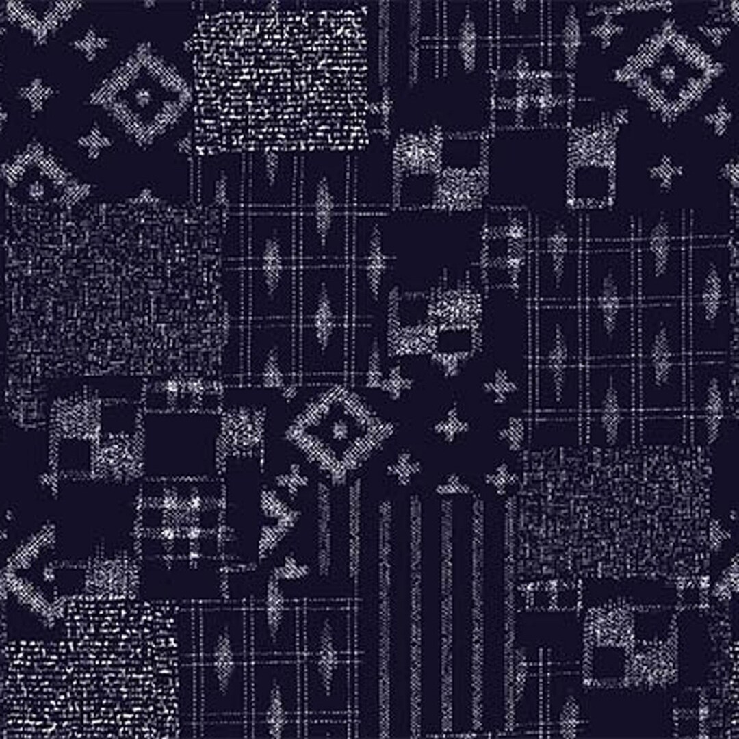 Japanese Fabric Traditional Indigo Kimono Pattern - Etsy