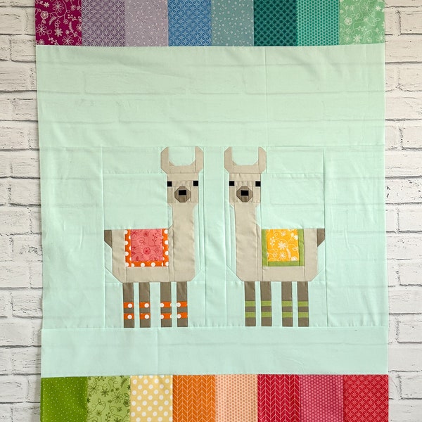 Llama Quilt Pattern - Etsy