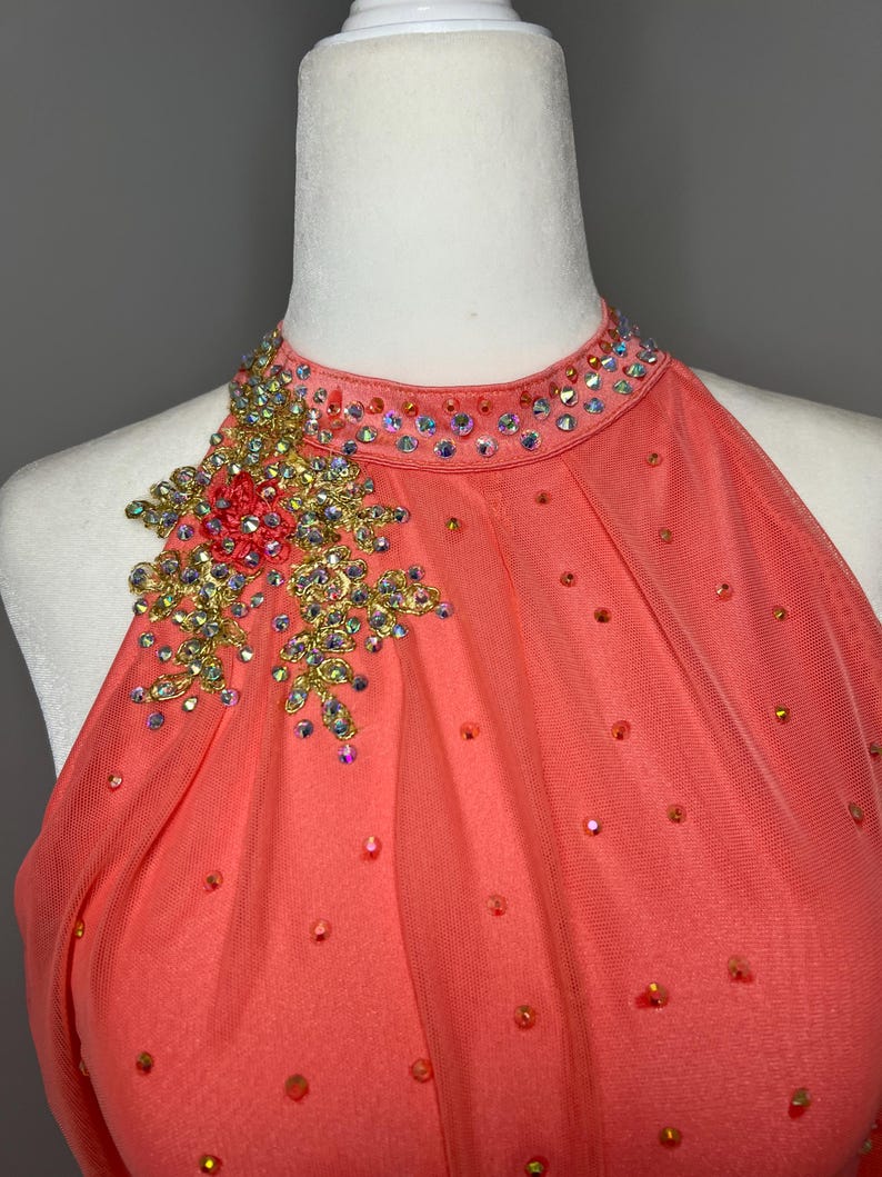 Coral One Piece Dance Costume Adult Small - Etsy