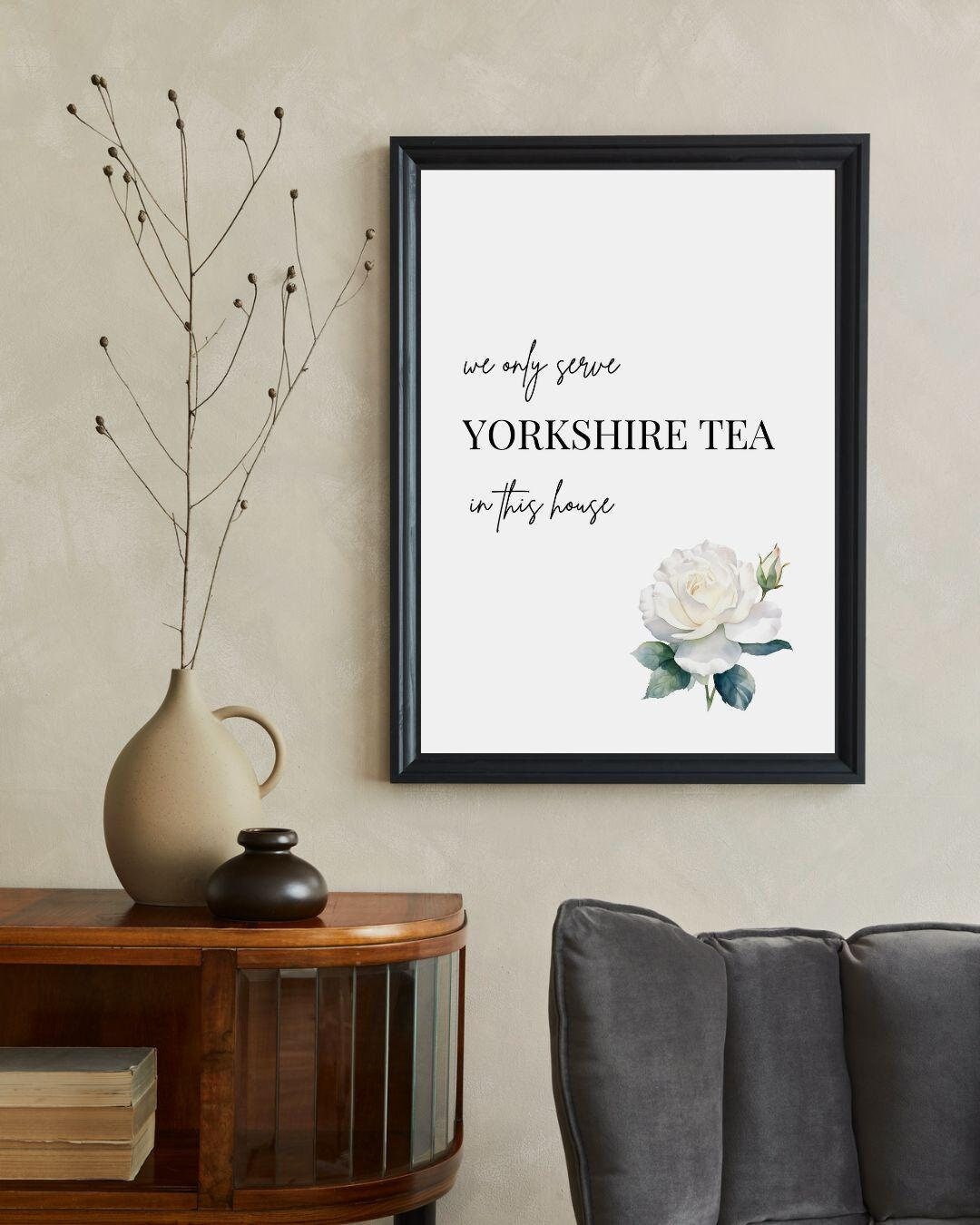 Physical Print Yorkshire Tea Printable Wall Art Kitchen Decor Instant ...