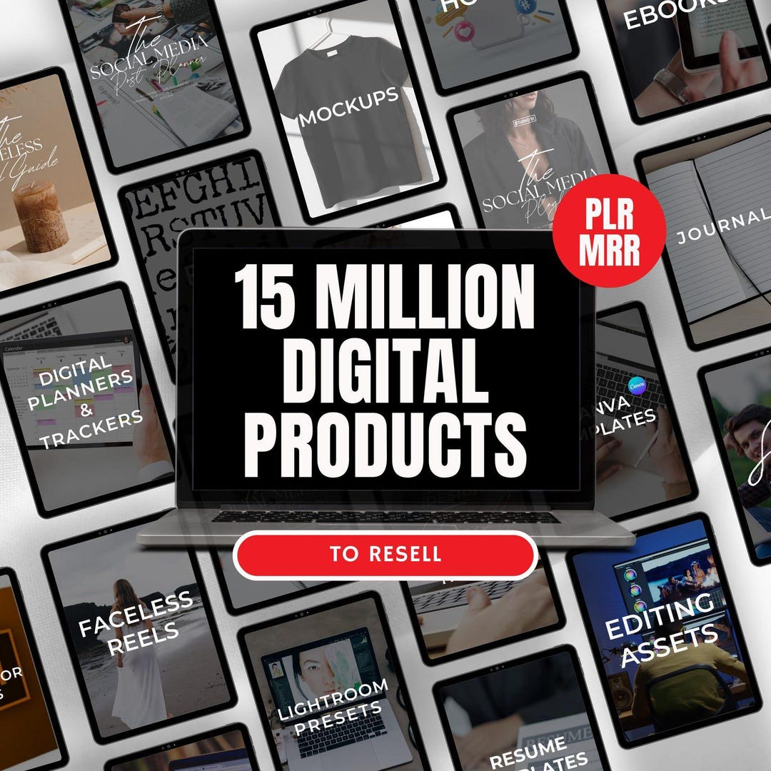 15+ Million Resell Digital Products Bundle Ideal for Passive Income ...