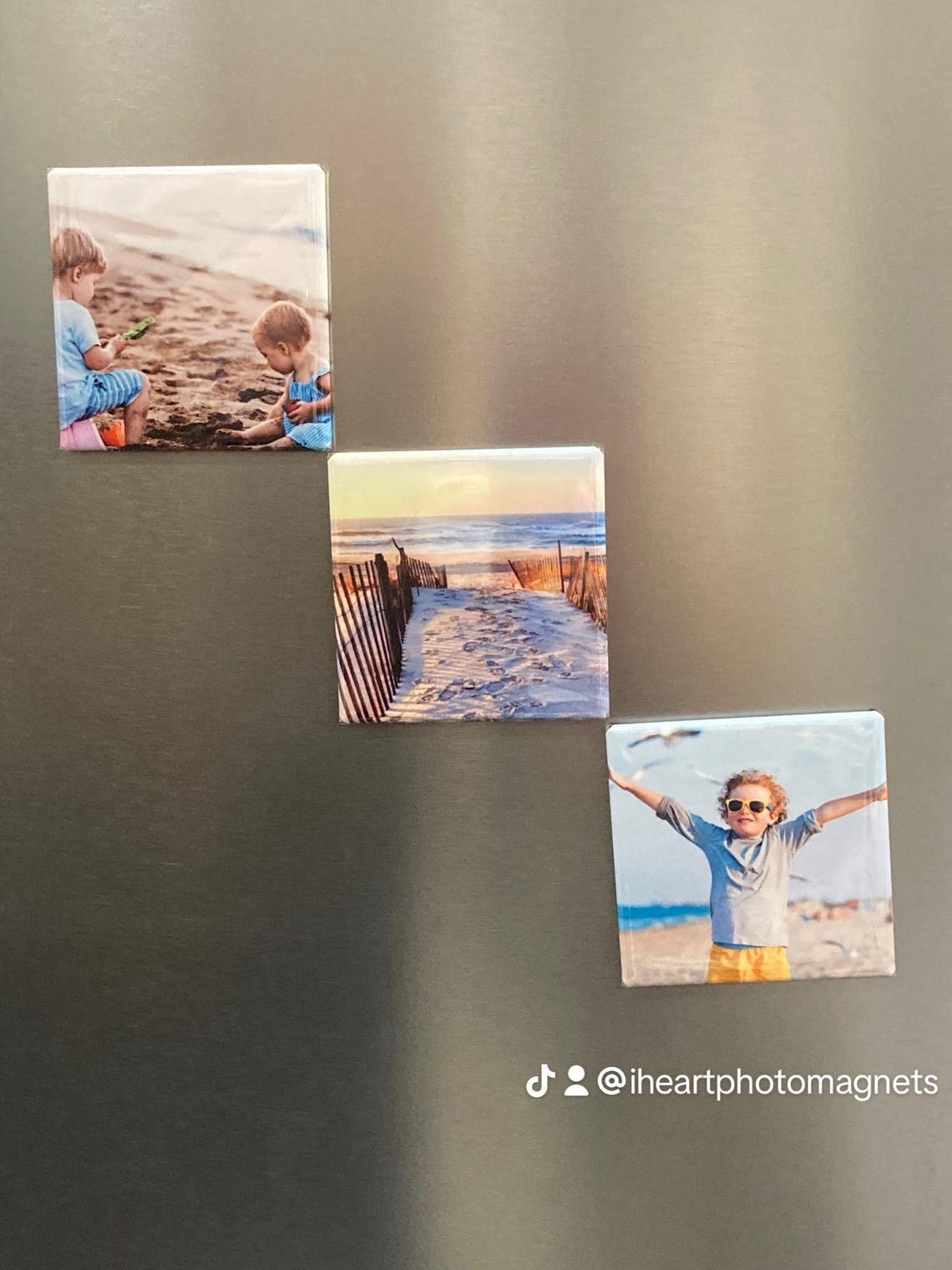 Custom Gift.6 Premium 2x2 Photo Magnets and Buttons.refrigerator,office ...