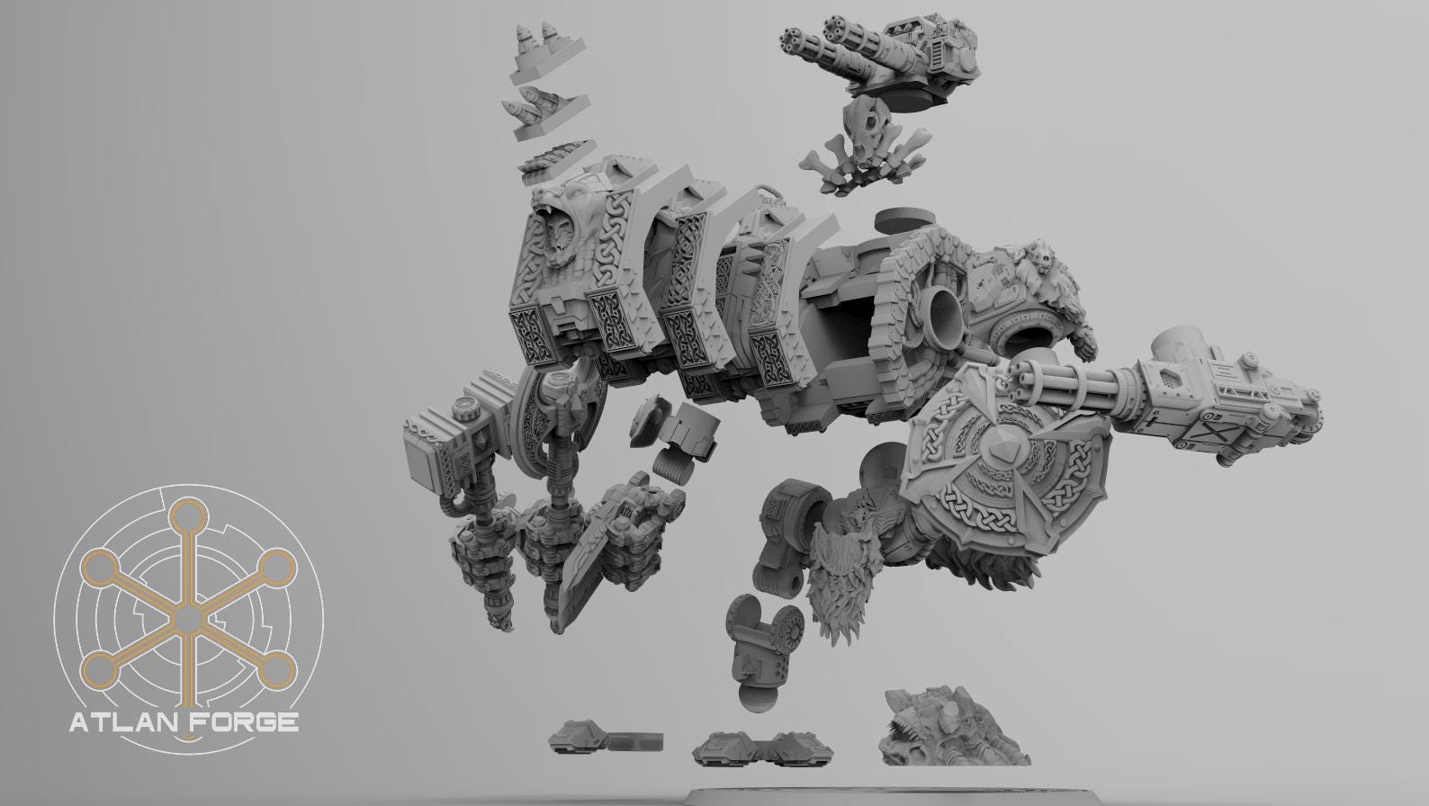 3D Printed Asgardian Arktos Dreadnought by Atlan Forge Miniatures - Etsy