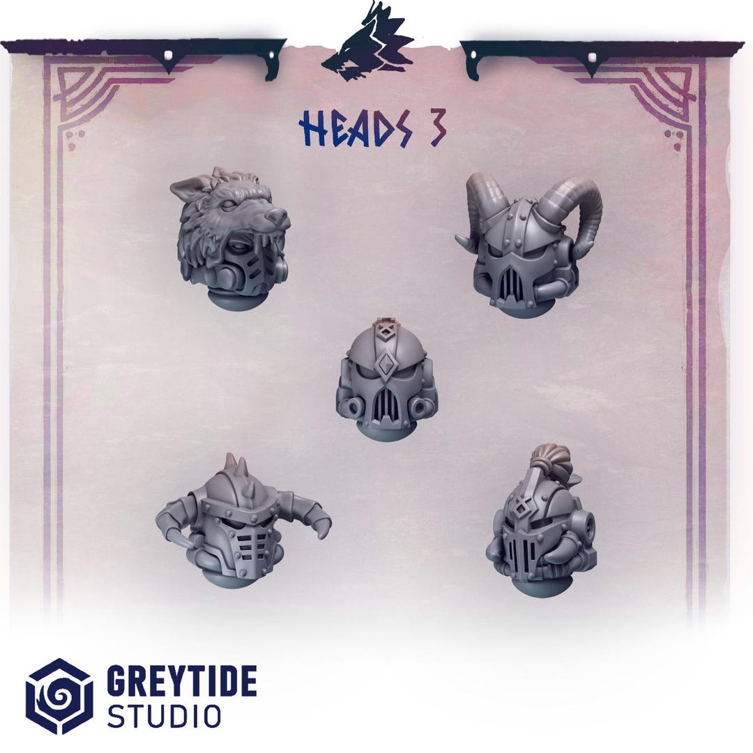 Noctali GX 3d Printed Crimson Lords Heavy Armor Helmets X10 By Greytide ...