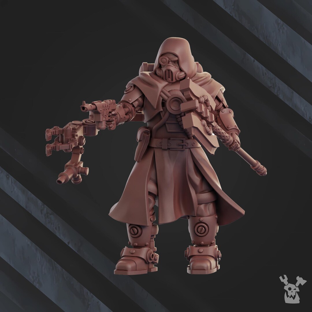 3d Printed Machine Cult Engineer by Dakkadakka Miniatures - Etsy