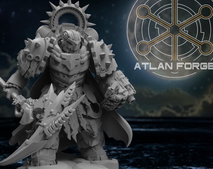 3d Printed Doom Marine Executor Lord by Meshbrain Labs Miniatures ...