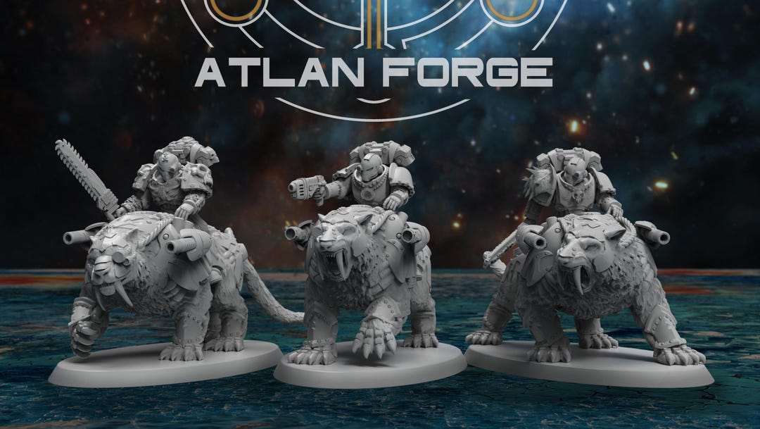3D Printed Sabertooth Riders X3 by Atlan Forge - Etsy