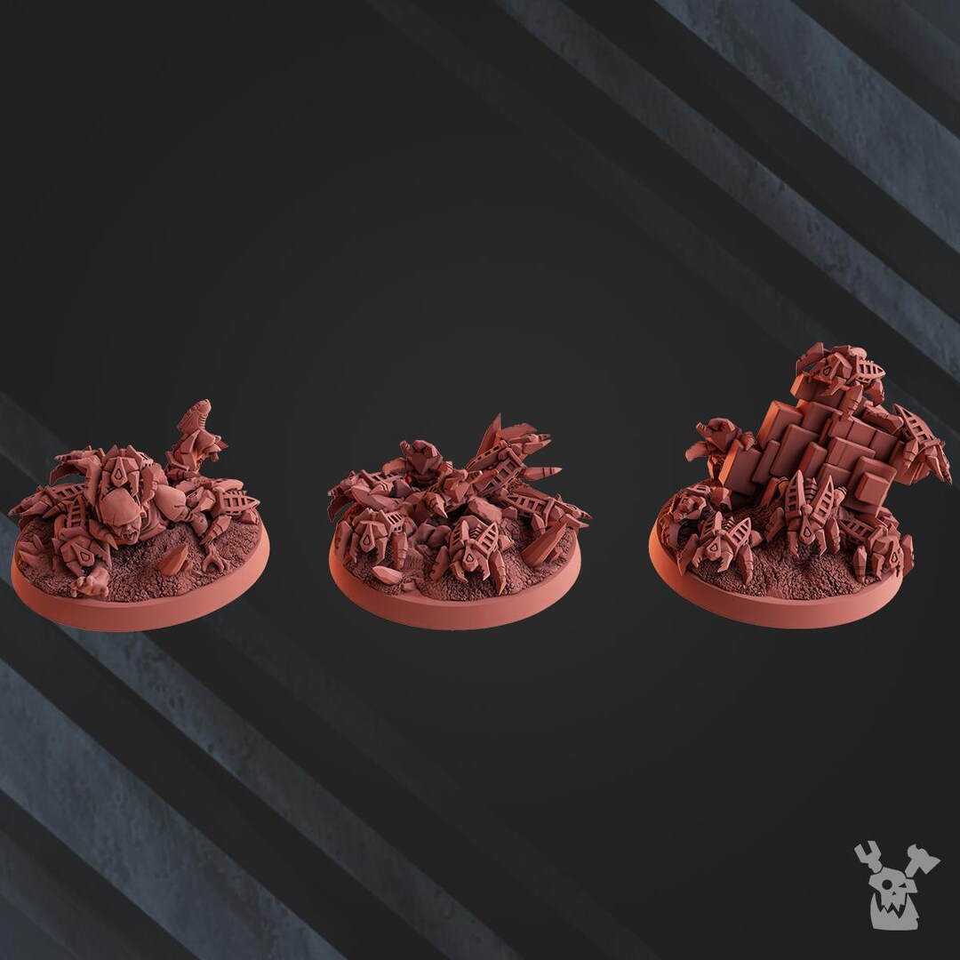 3d Printed Robot Legions Bot Swarms X3 by Dakkadakka Miniatures - Etsy