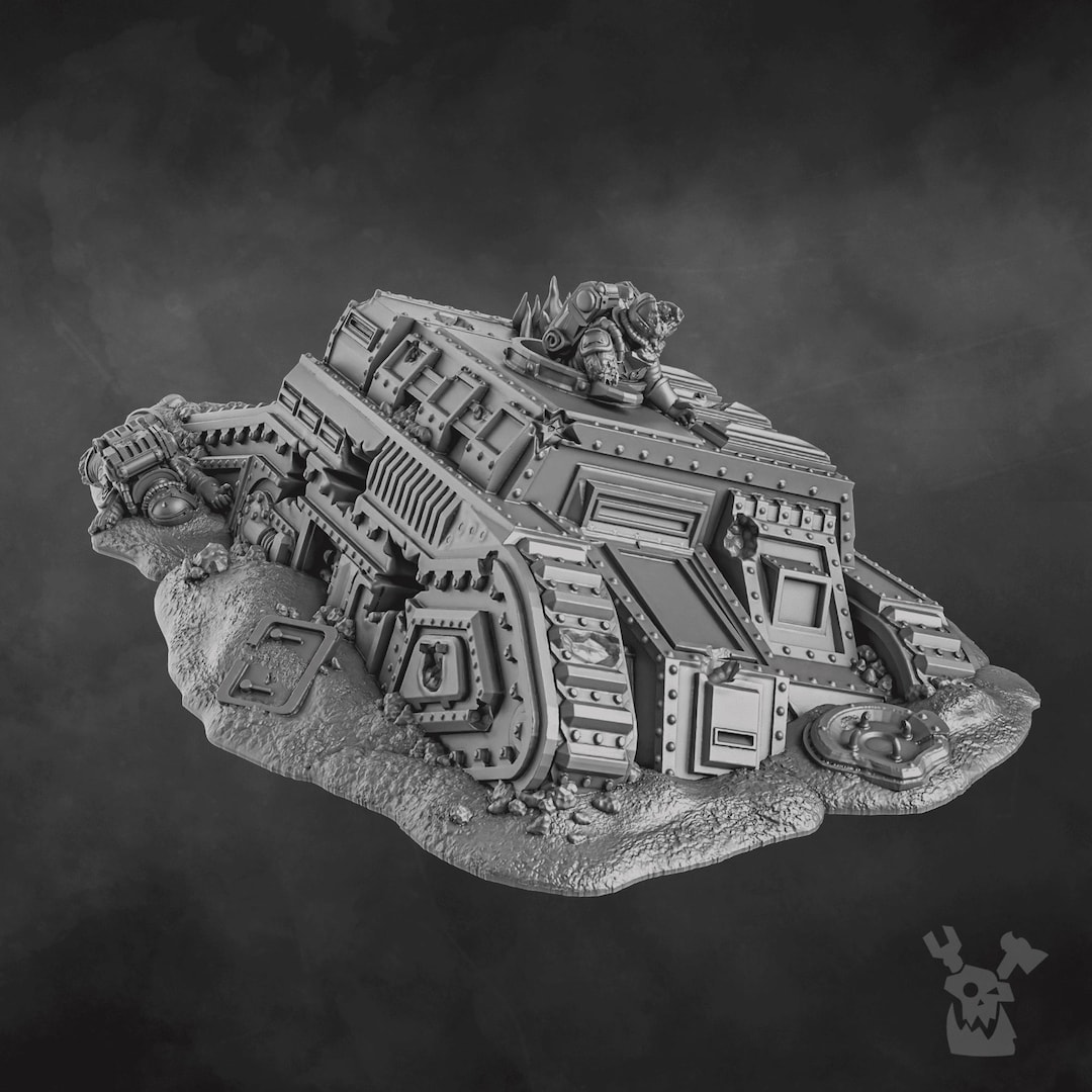 3D Printed Wrecked Tank by Dakkadakka Miniatures - Etsy