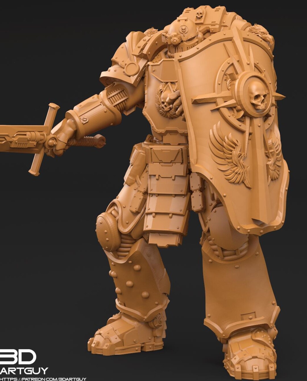 Captain and Giant Soldier by 3D Artguy - Etsy