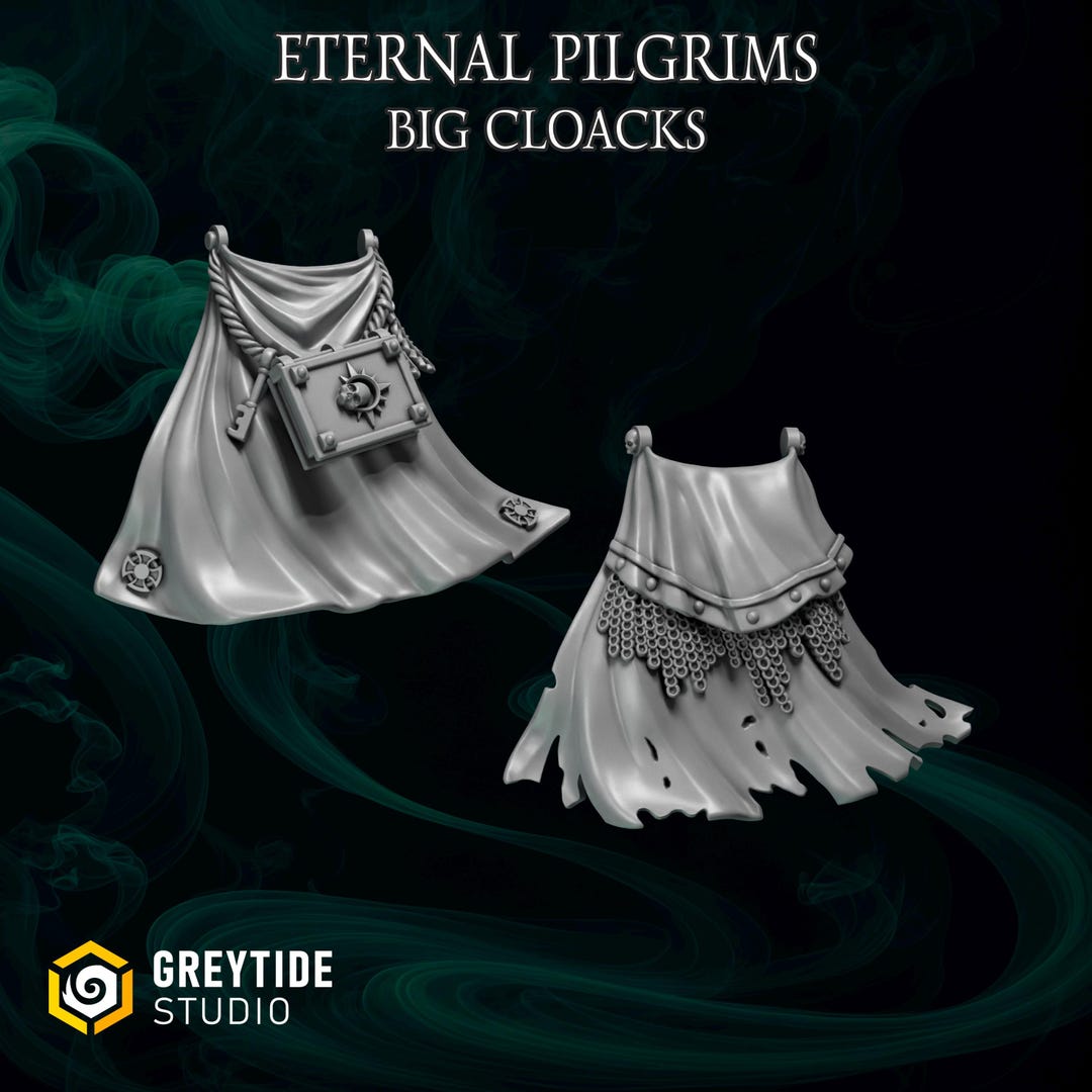 3d Printed Eternal Pilgrim Big Cloaks X5 by Greytide Studio - Etsy