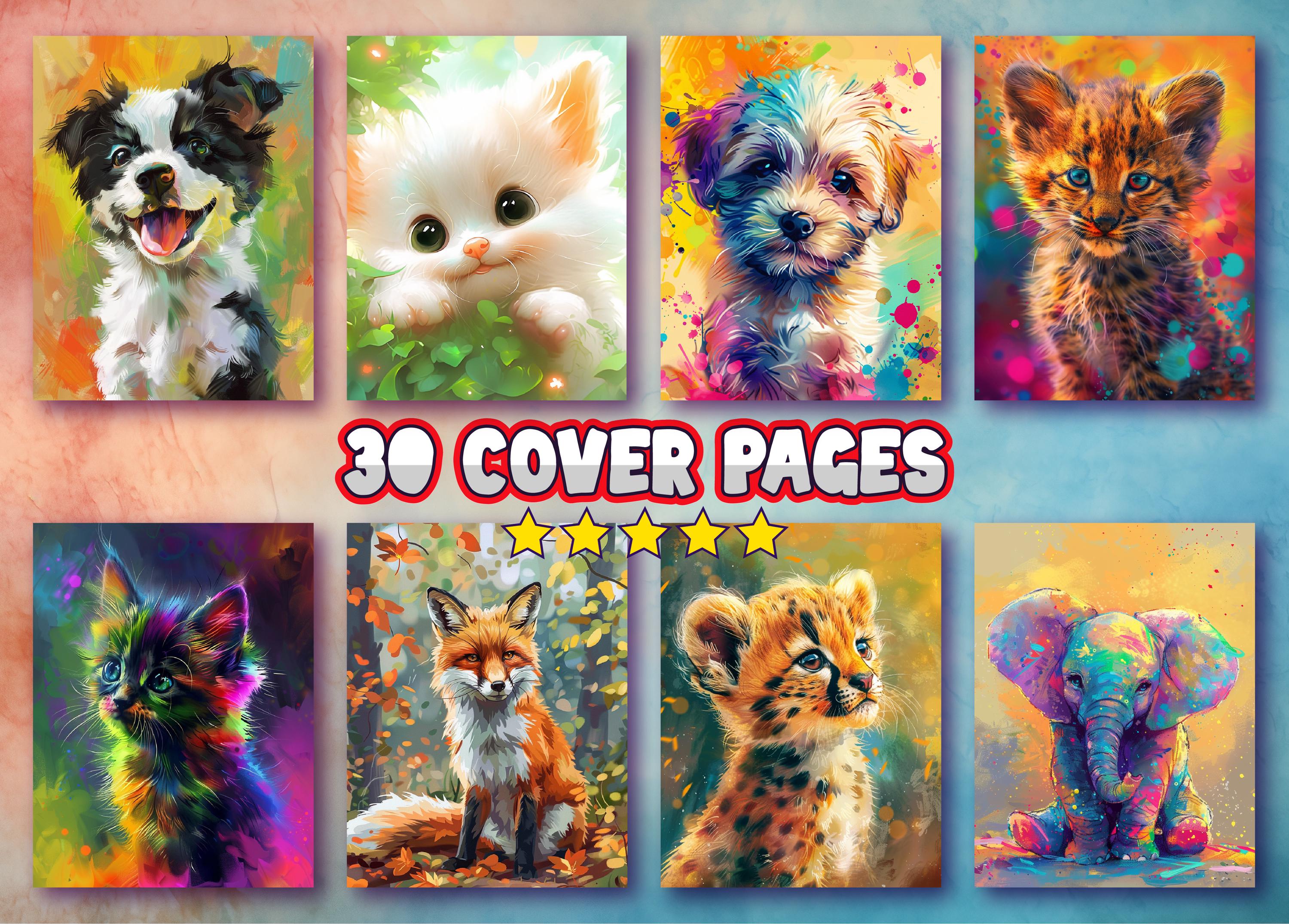 120 Wild Animals Coloring Pages for Kids: Embark on a Cute and Fun ...