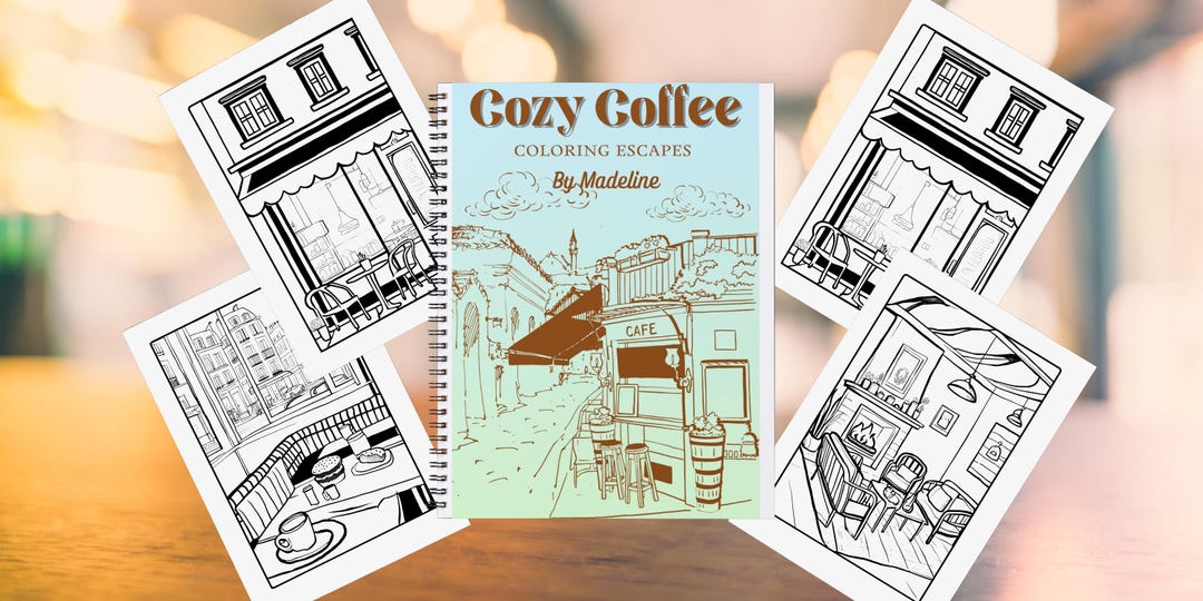 Personalized Coffee Coloring Book for Adults Custom Coffee-themed Gift ...