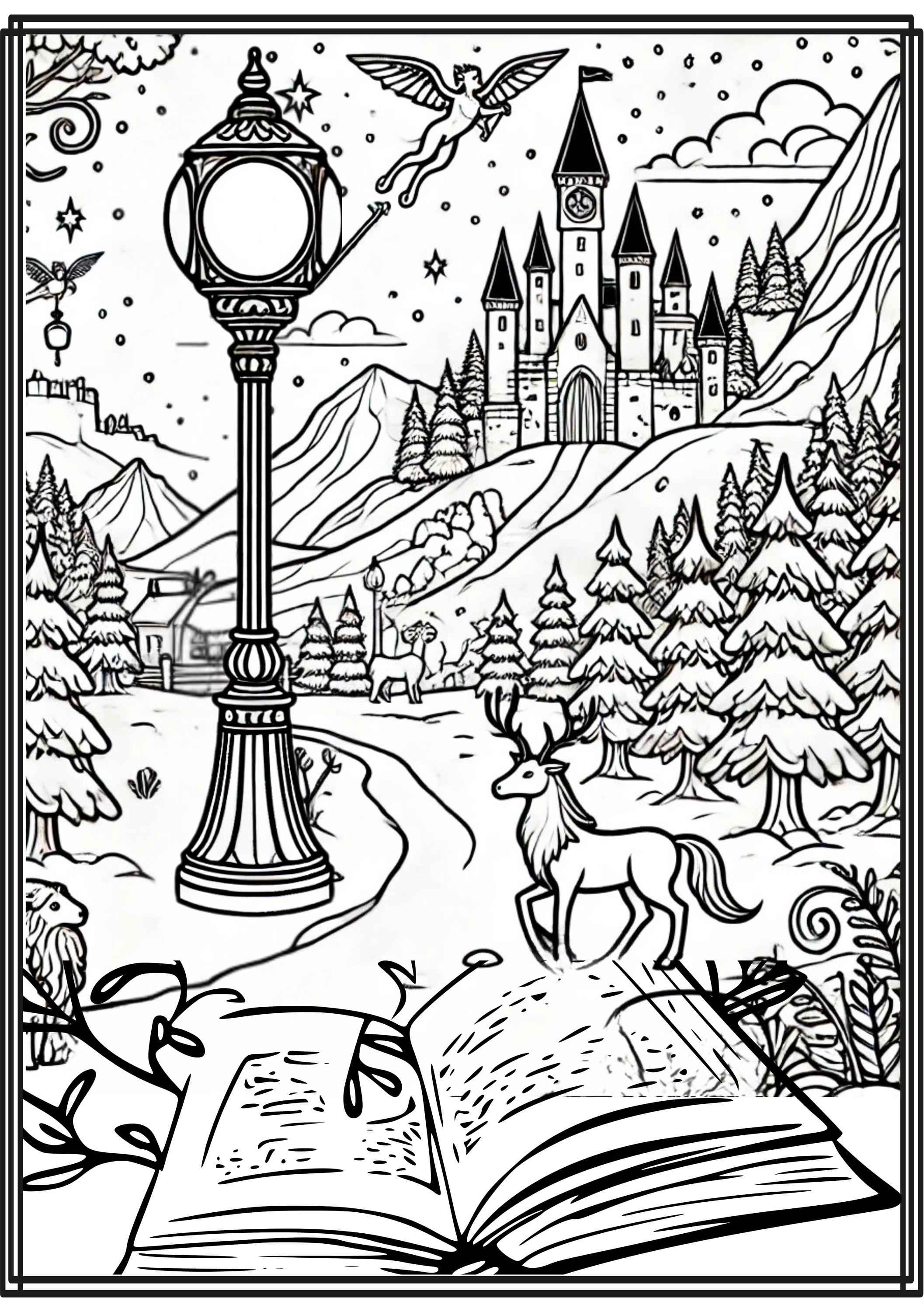 Personalized Fantasy Themed Coloring Book Colorful Chapters Fantasy ...