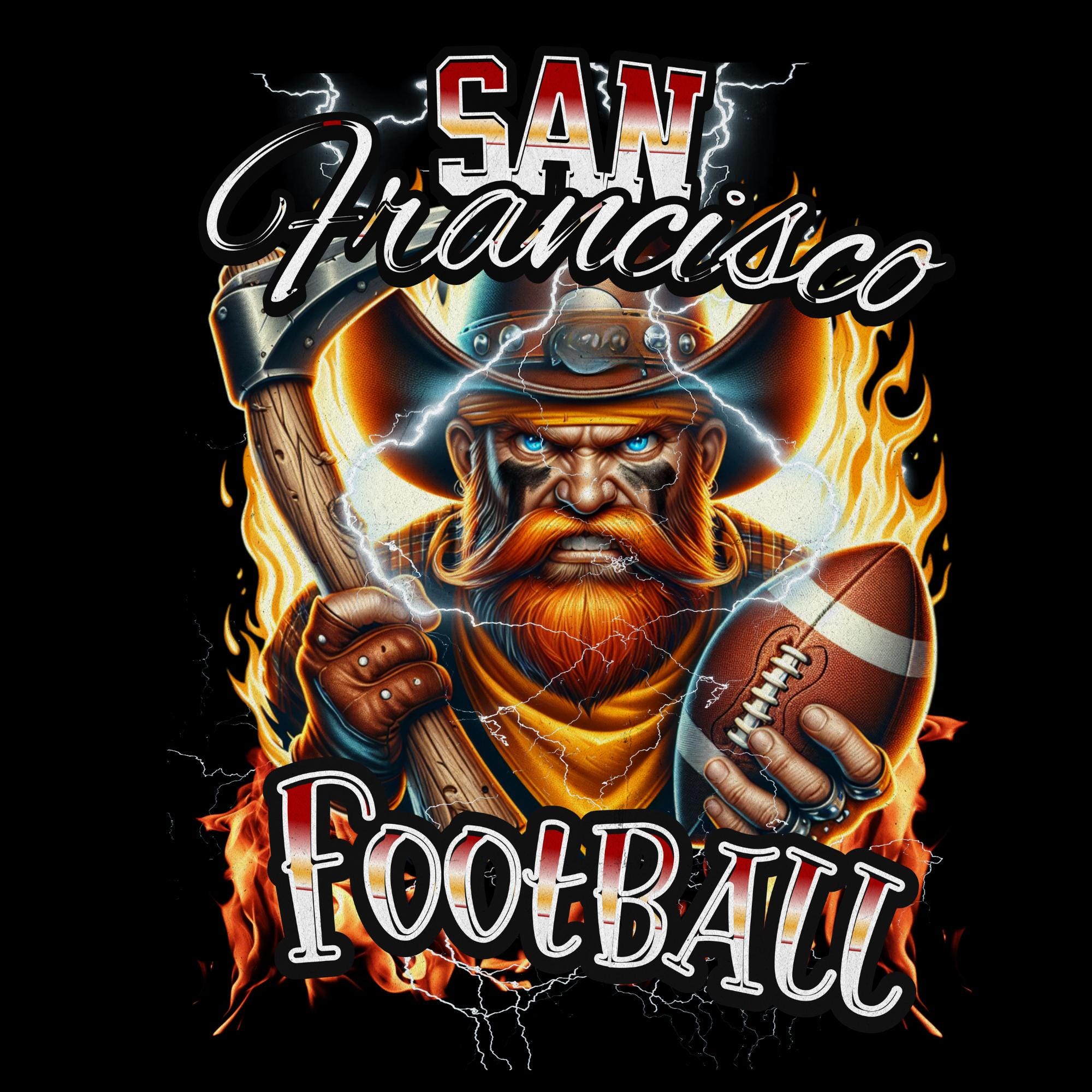Stylish San Francisco Football Png,game Day Png,san Francisco Png,san ...