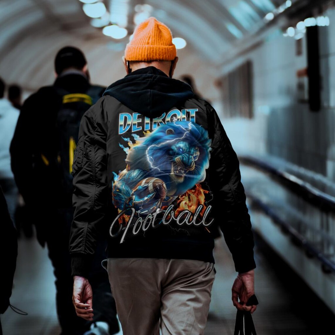 Unique Detroit Football Png Design,detroit Football Digital Download ...