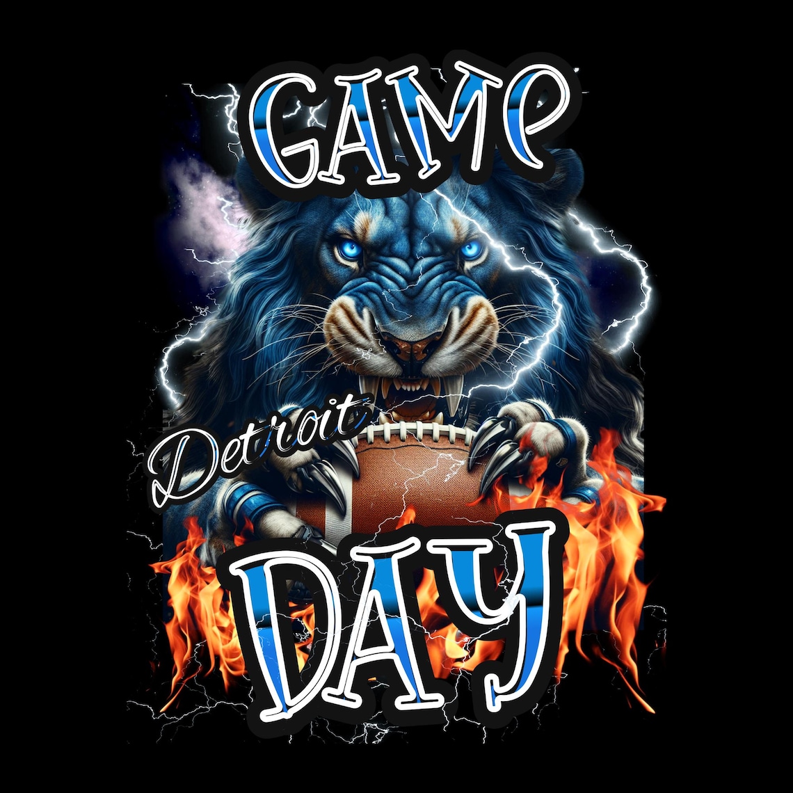 Stylish Detroit Football Png,detroit Png,detroit Football Clipart ...