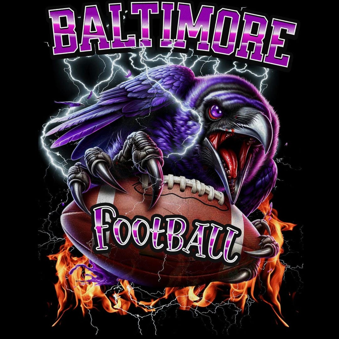 Baltimore Football Raven PNG: Stylish Team Graphics (digital Download ...