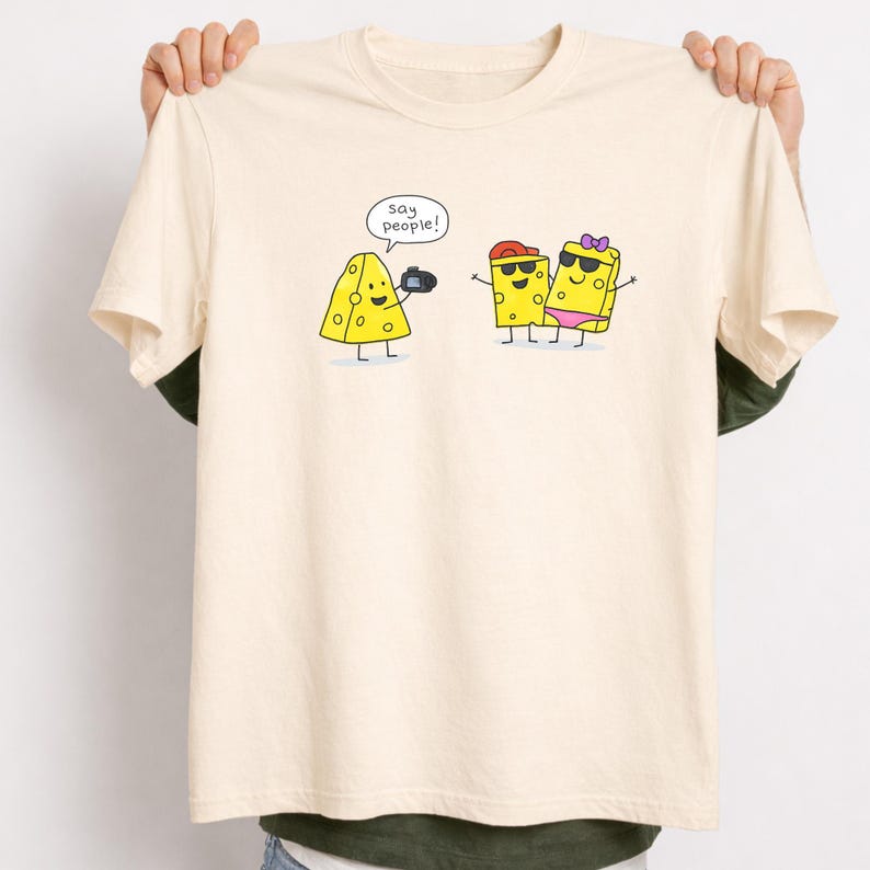 Stylish Funny Cheese Shirt Say People | Cute Cheese Illustration ...