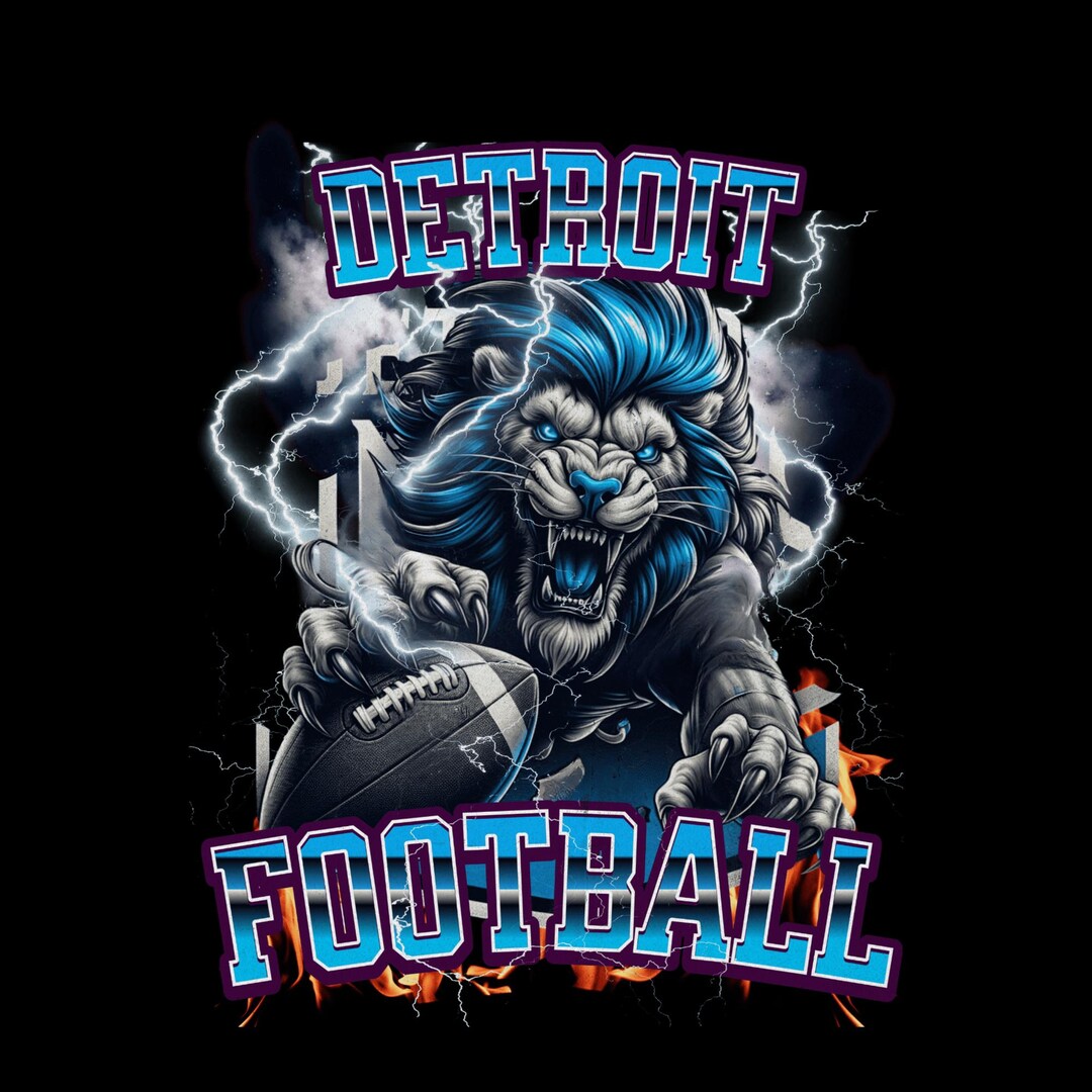 Stylish Detroit Football Png,game Day Detroit Png,detroit Football ...