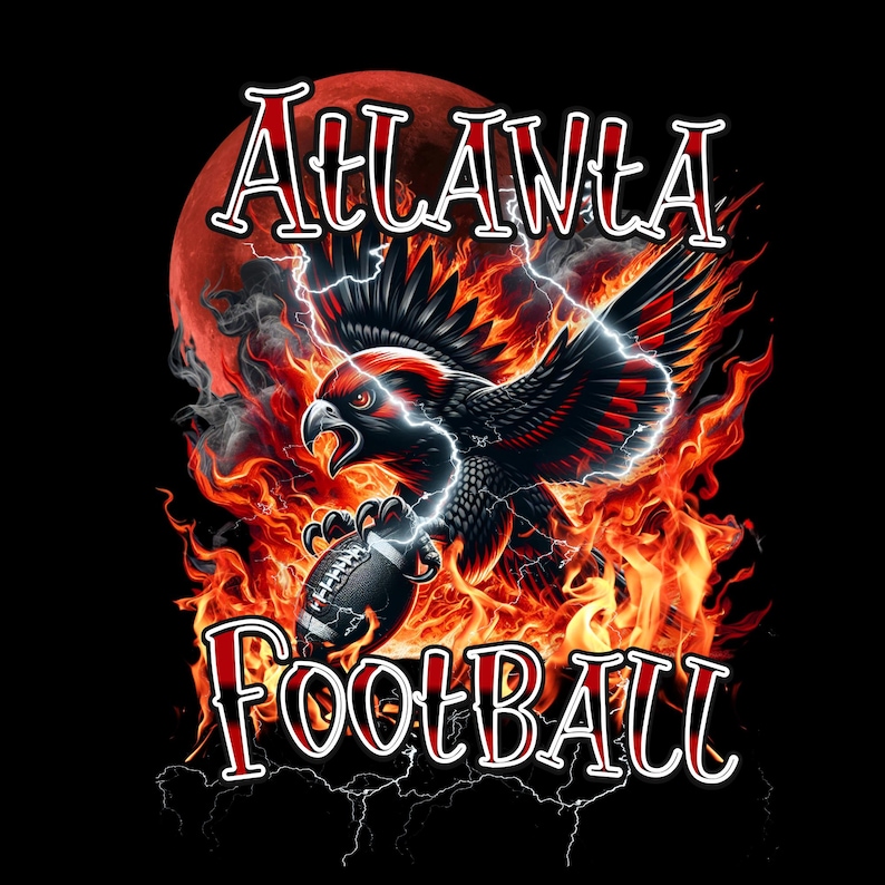 Stylish Atlanta Football Png,atlanta Game Day Png,atlanta Football ...