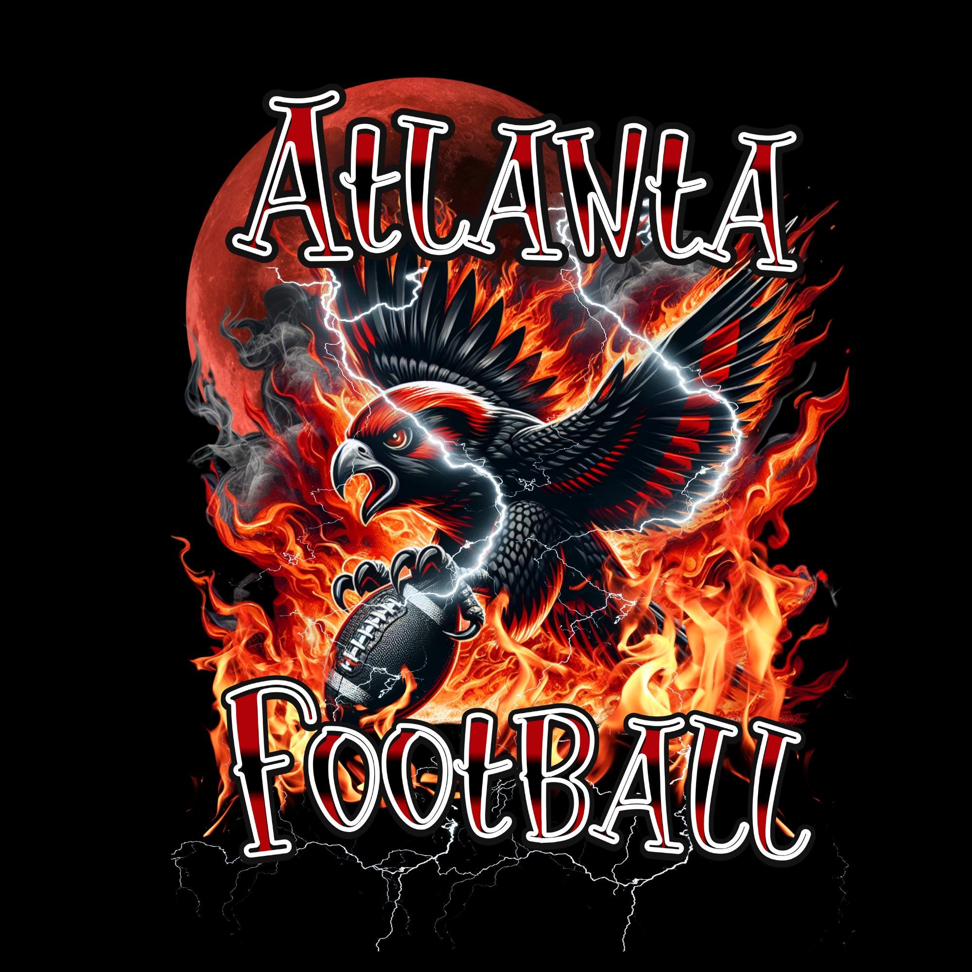 Stylish Atlanta Football Png,atlanta Game Day Png,atlanta Football ...