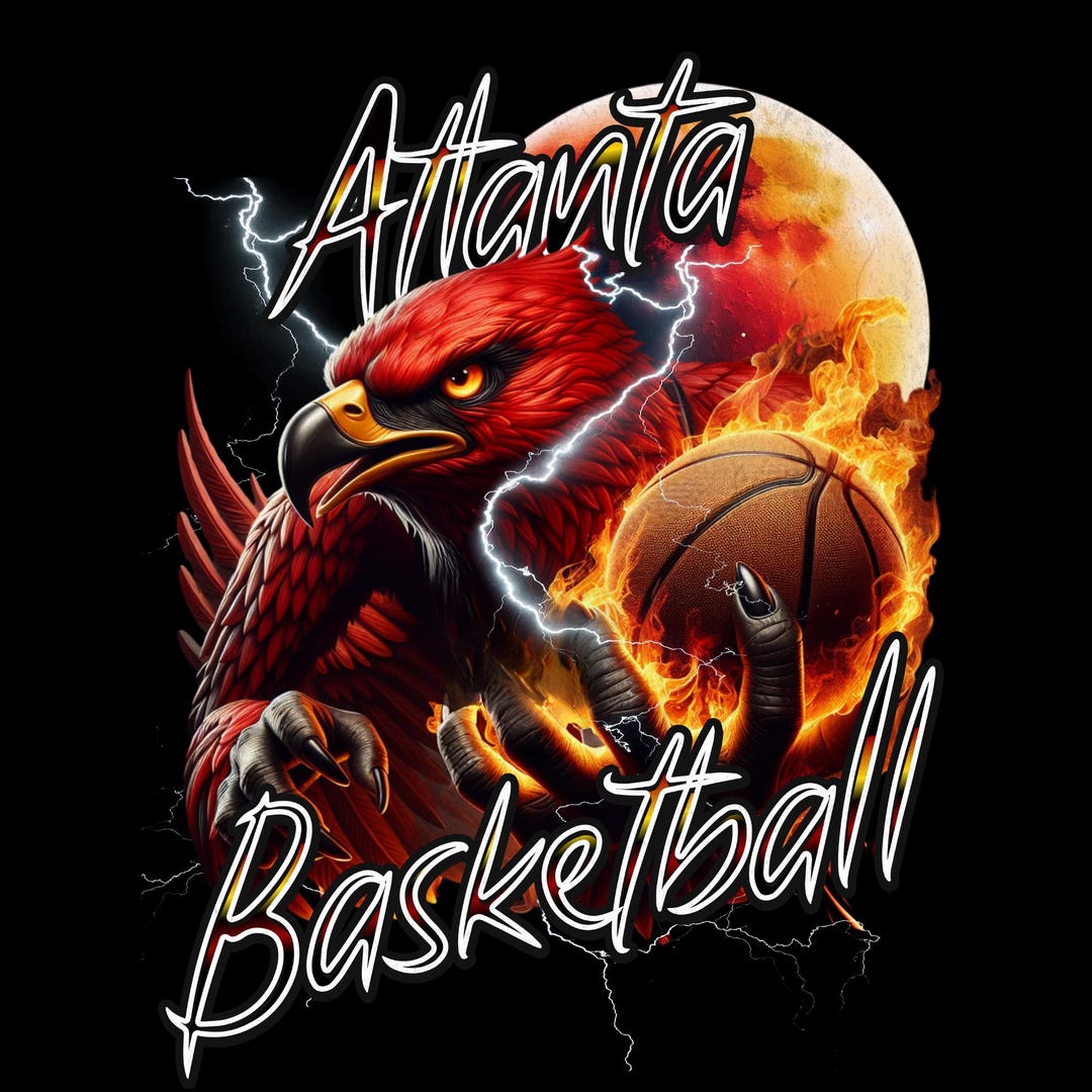 Atlanta Basketball Png, Game Day Png,atlanta Sports Design,atlanta ...