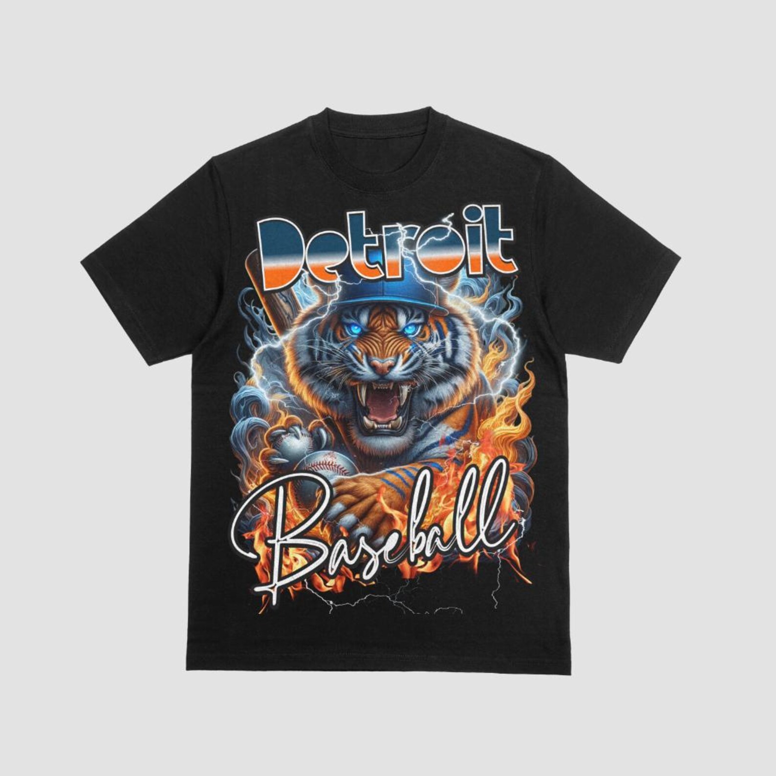 Stylish Detroit Baseball Png Design,detroit Baseball Digital Download ...