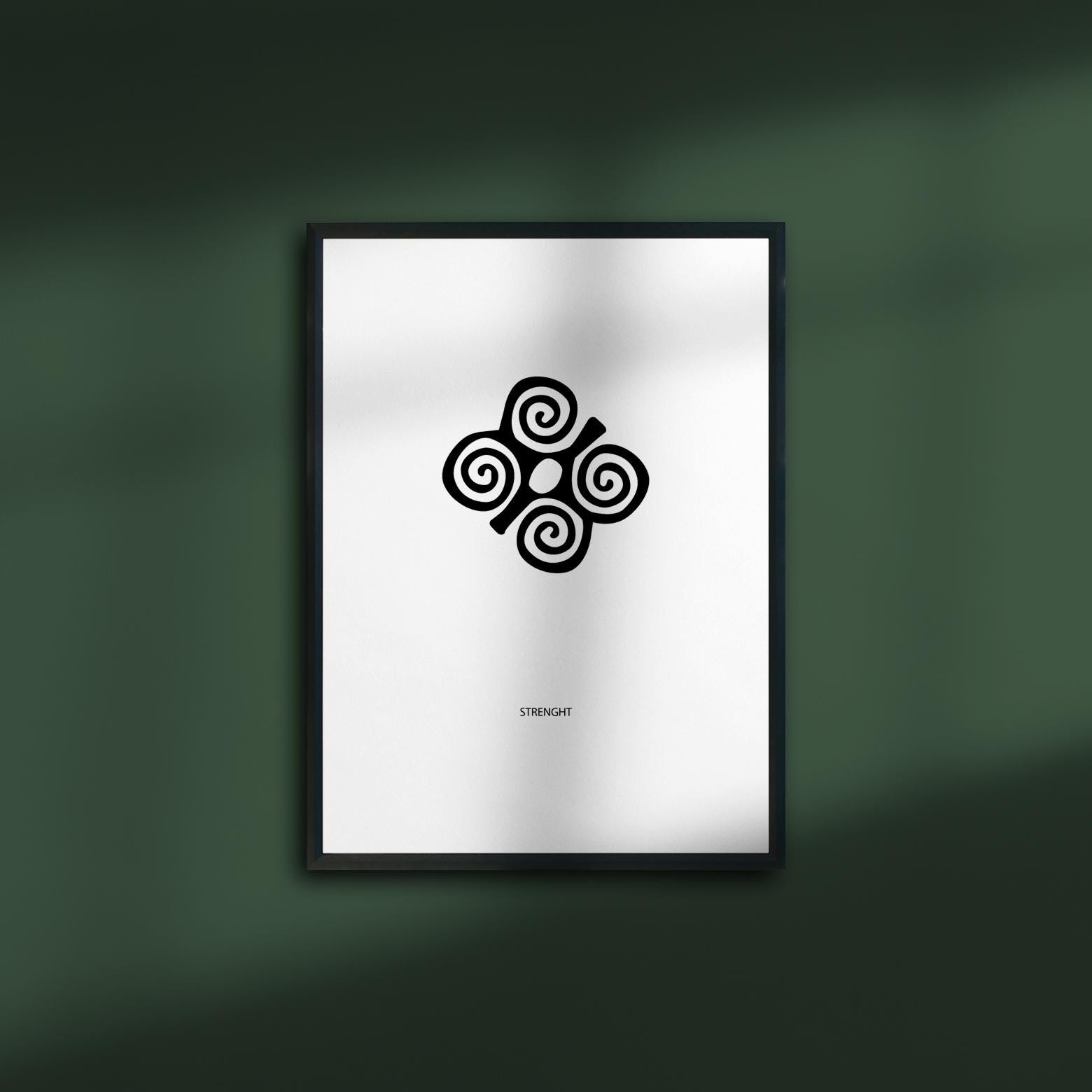 Poster Lokono Arawak Symbols - Spirit of Strength - Etsy