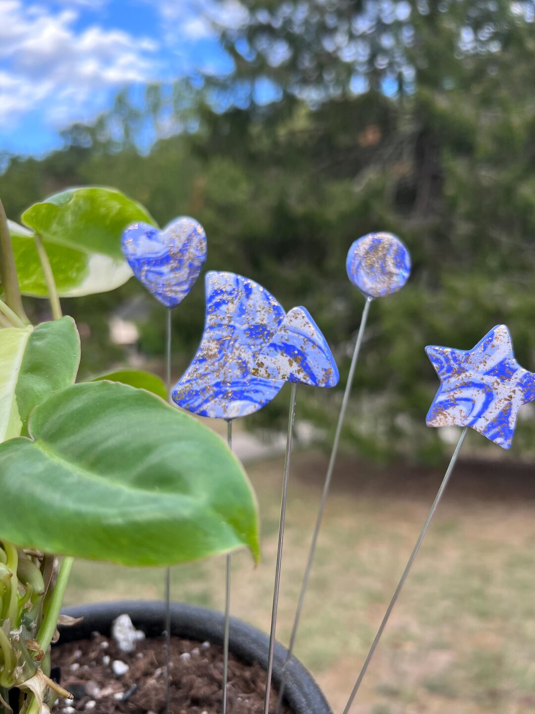 Plant Pals *purple and Gold Marble* - Etsy