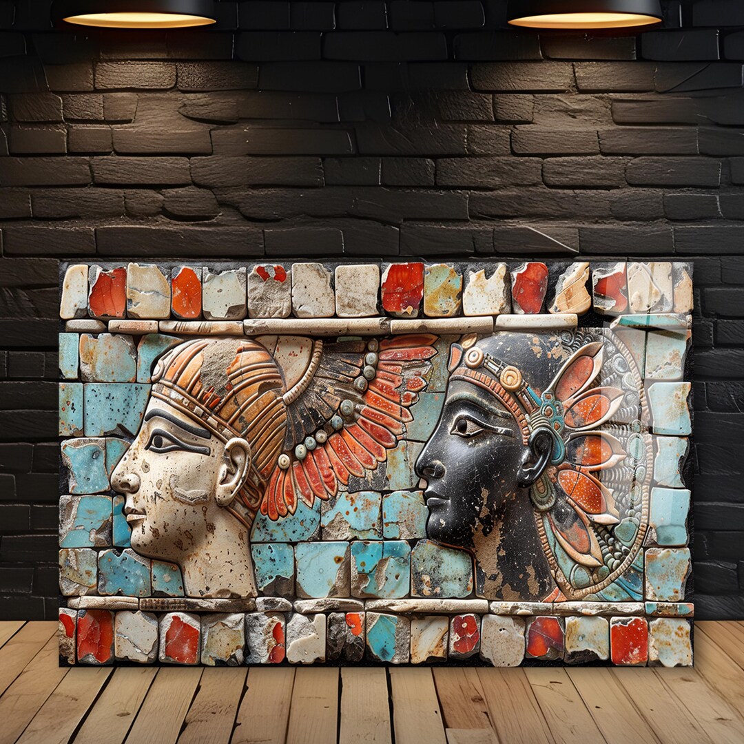 Ancient Egyptian Wall Art, Wall Hanging, Pharaohs Mosaic Decor ...