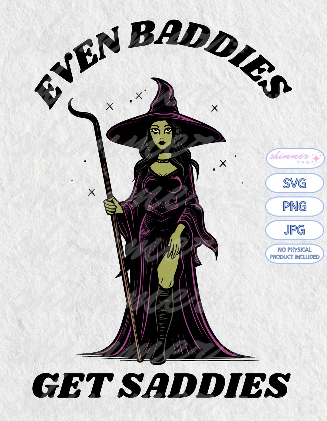Even Baddies Get Saddies SVG/PNG Bundle | Halloween Clipart | Scalable ...