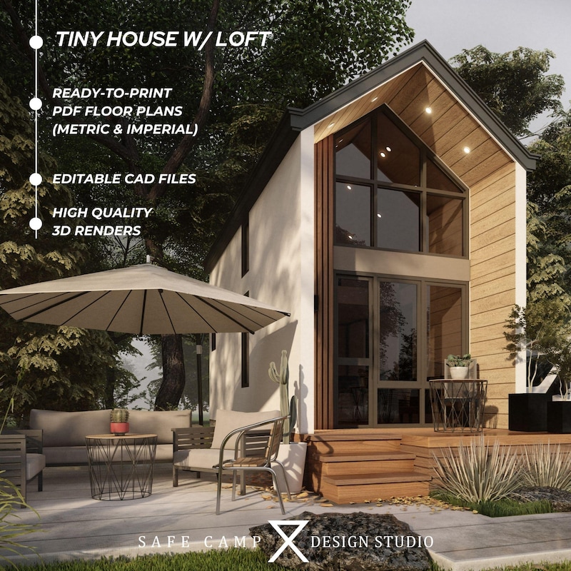 200 Square Feet Tiny House Plans - Etsy New Zealand