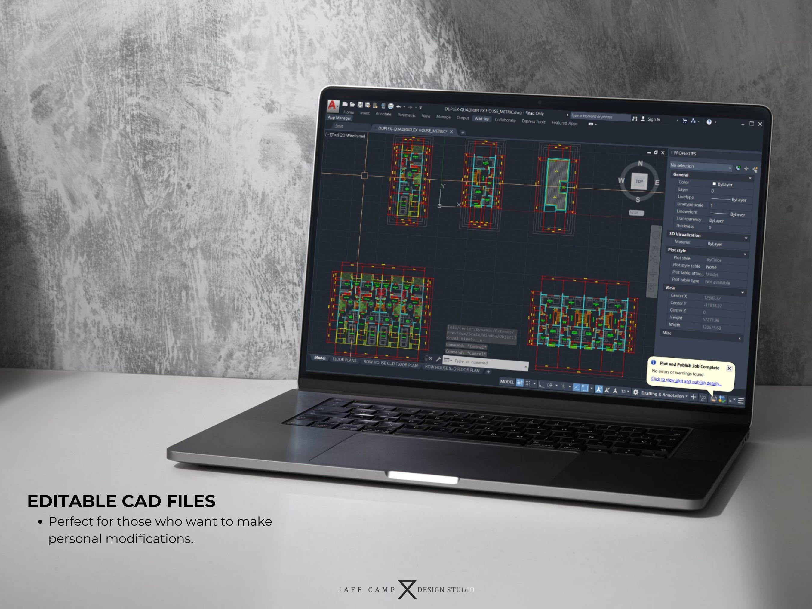 Modern Multi-unit House Plan, Duplex & Quadruplex Design (A3 PDF) - Etsy