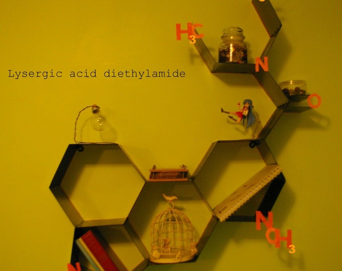 LSD Molecule Structure Shelf - Etsy