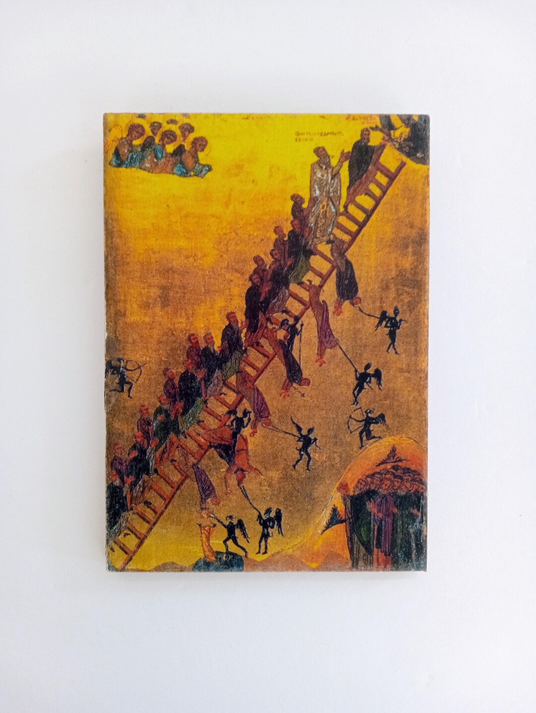 Ladder of Divine Ascent Orthodox Christian Wooden Icon | Handmade - Etsy