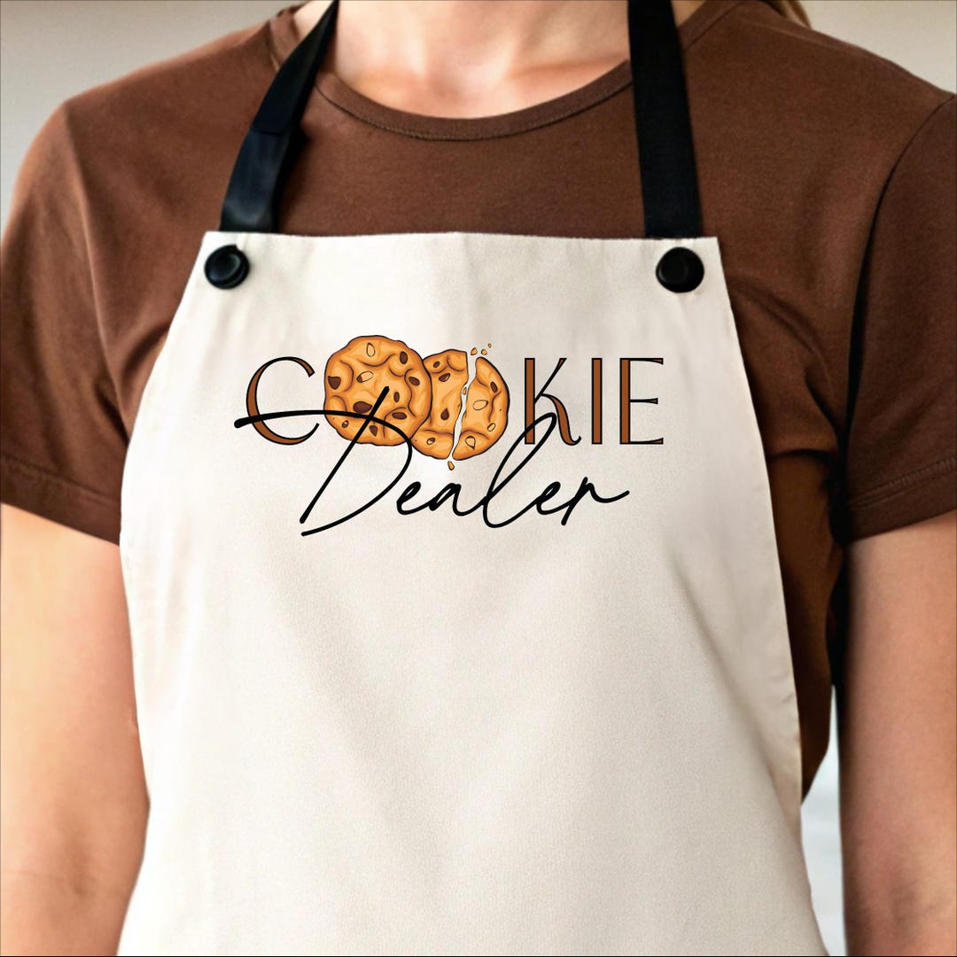 Cookie Dealer Apron, Funny Kitchen Apron, Baking Apron, Cooking Apron ...