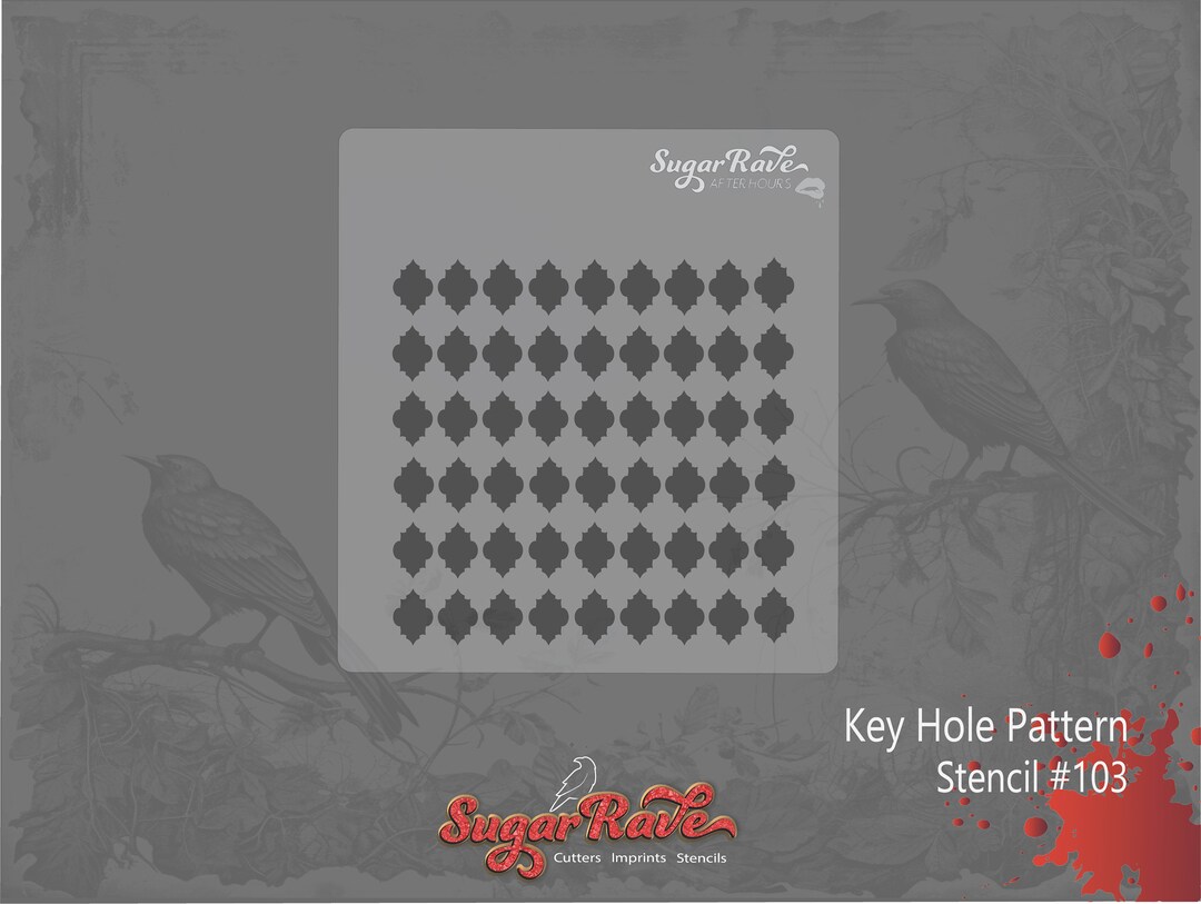 Key Hole Pattern Stencil, Mature Humorous Baking Supplies, Gift for ...