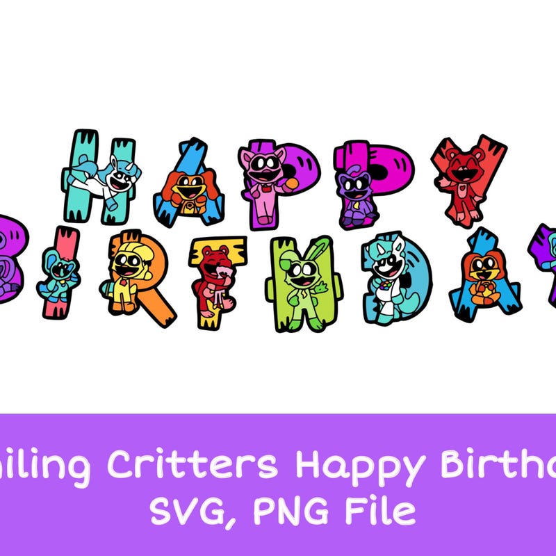 Smiling Critters Birthday - Etsy