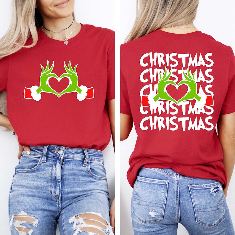 Grinch Family T-shirt, Christmas Matching Grinch Squad Family Shirt ...