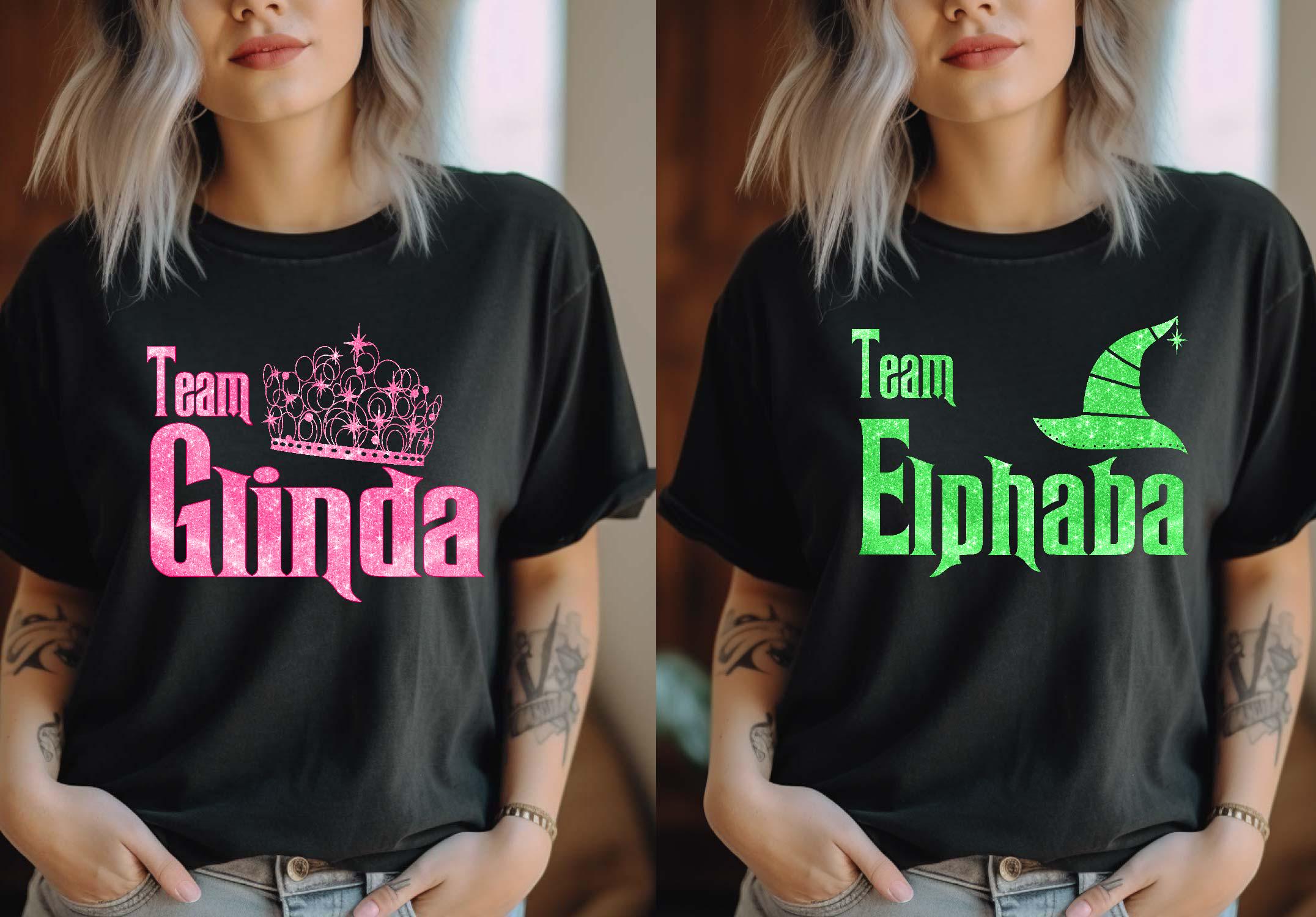Elphaba Glinda Wicked Shirts or Sweatshirts, Wicked Musical Movie Merch ...