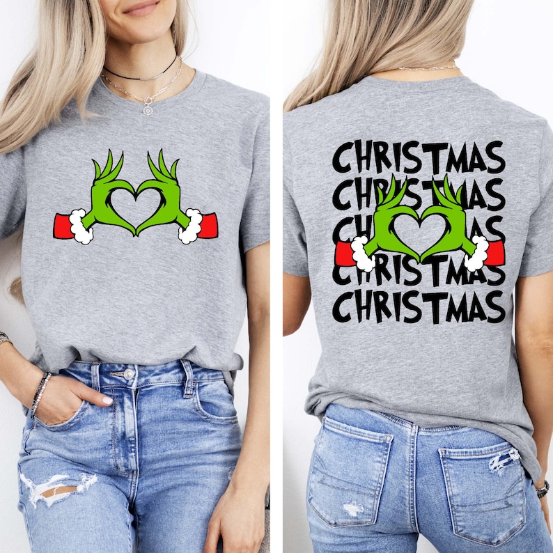 Grinch Family T-shirt, Christmas Matching Grinch Squad Family Shirt ...
