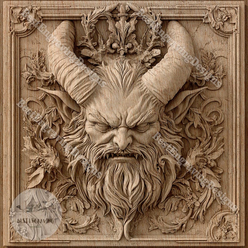 Devil 3D Illusion Engraving Design Files - Etsy